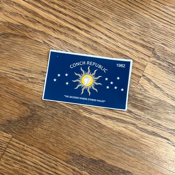 Conch Republic Decal - Etsy