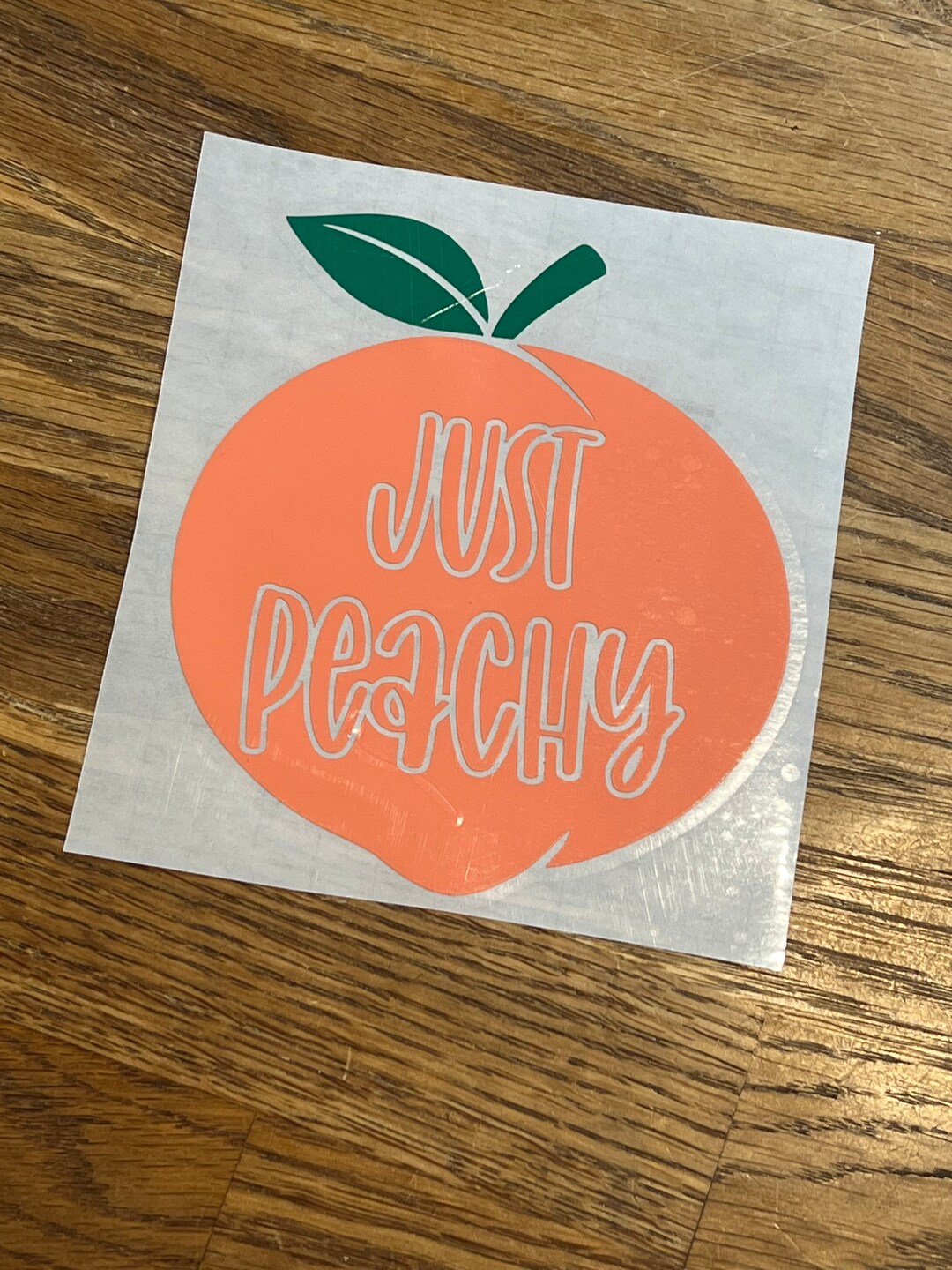 Just Peachy Decal Peach Decal Georgia Decal Peachy Peach - Etsy
