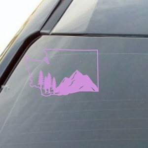 Washington State Decal for Car, Tumbler, or Laptop, Ski Decal, Sticker ...