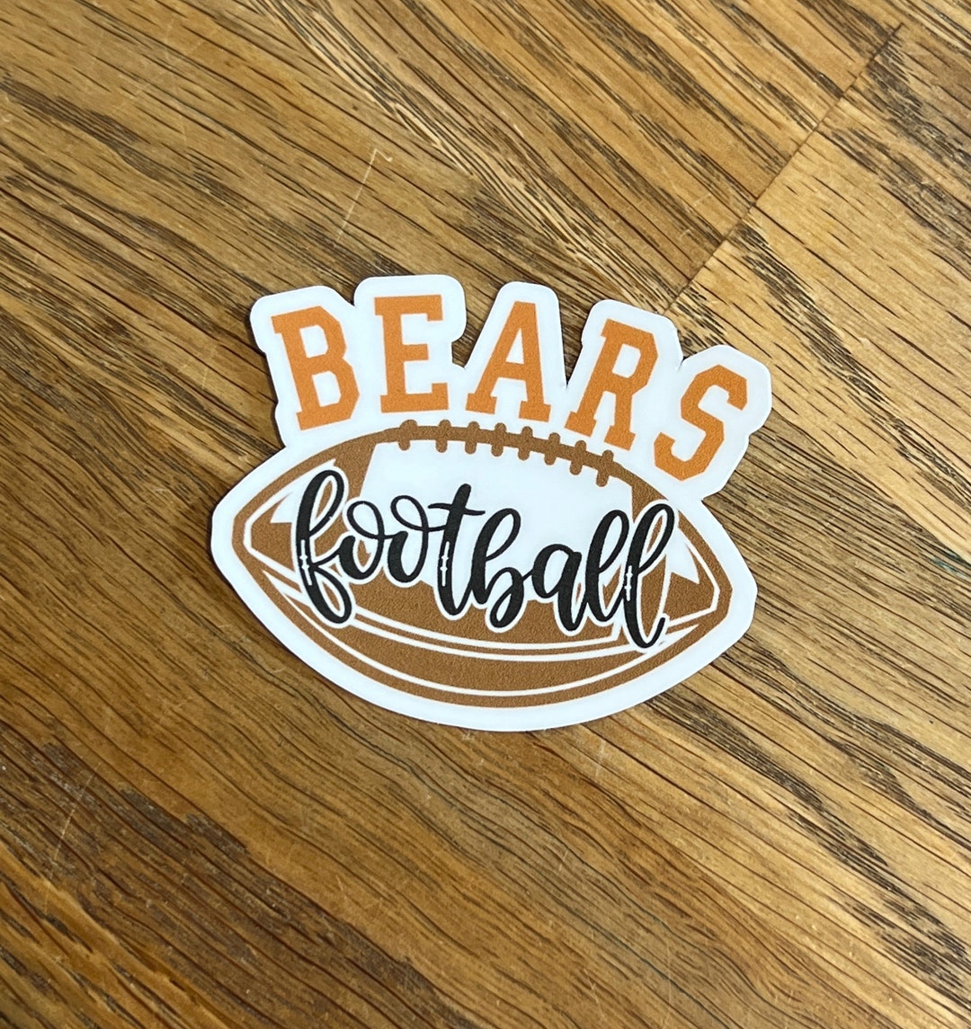 Custom Name Football Vinyl Sticker: Laminated Water Bottle Decal - Etsy