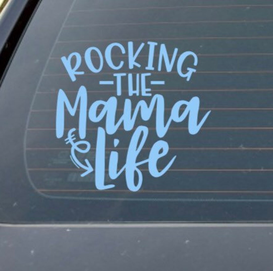 Rocking the Mom Life Car Decal Sticker for Car Window Custom - Etsy