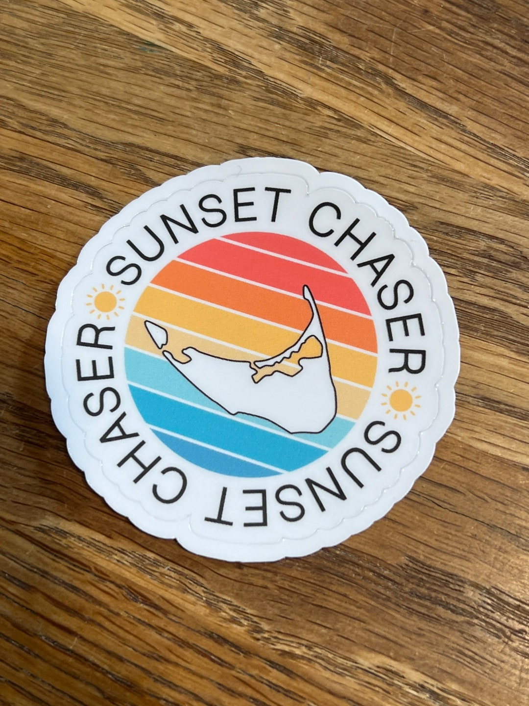 Nantucket Island 2.5 Car Sticker , Water Resistant Laptop Vinyl ...