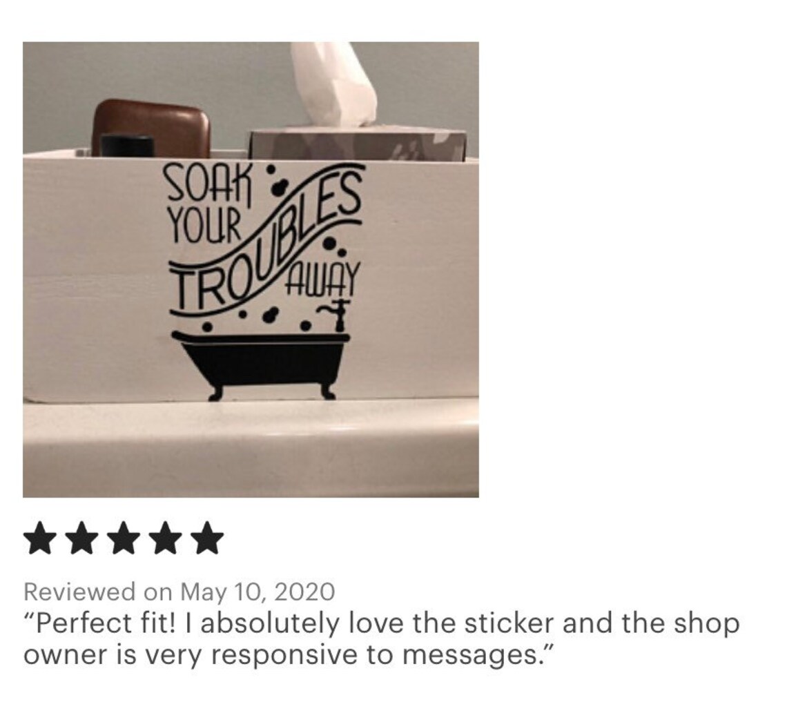 Bath Tub Decal for Bathroom Decor Bathtub Wall Removable - Etsy