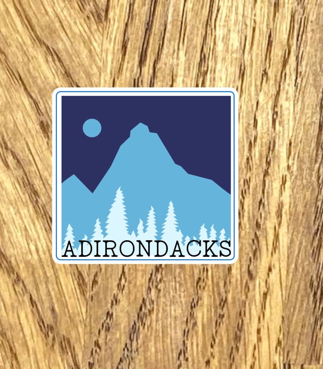 Adirondacks 2.5” Sticker , Water Resistant Laptop Vinyl Laminated Decal ...