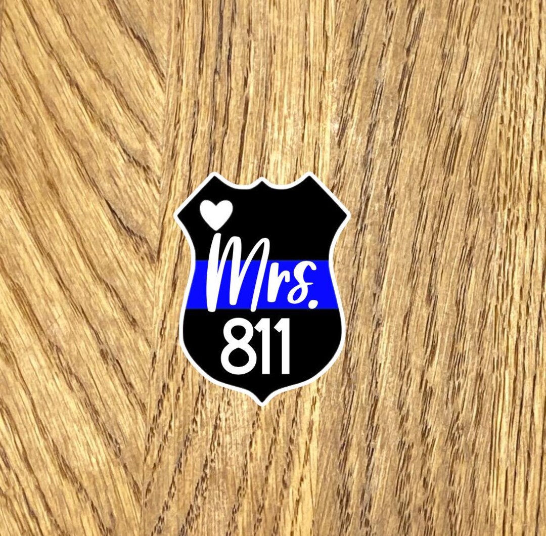 Police Badge Memorial Sticker: 2.5" Wide Vinyl Decal - Etsy