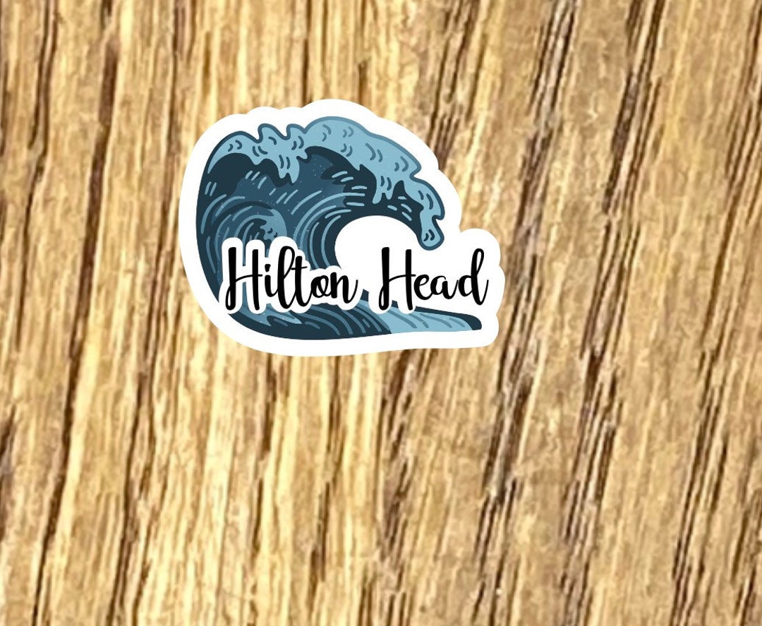 Hilton Head Wave Sticker: Water-resistant Vinyl Decal - Etsy