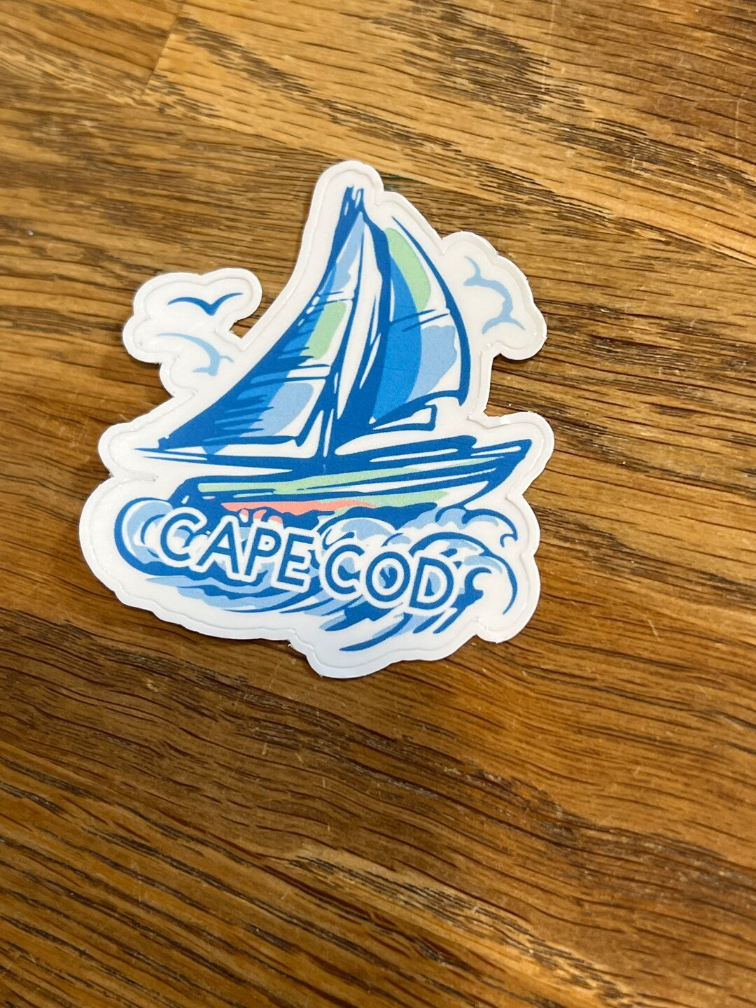 Cape Cod Sailboat Sticker: Water-resistant Vinyl Decal - Etsy