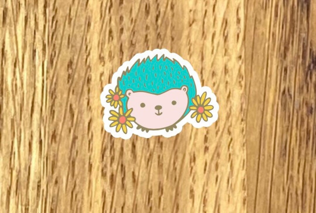 Hedgehog Sticker 2.5 Sticker Decal, Sticker for Laptop or Water Bottle ...
