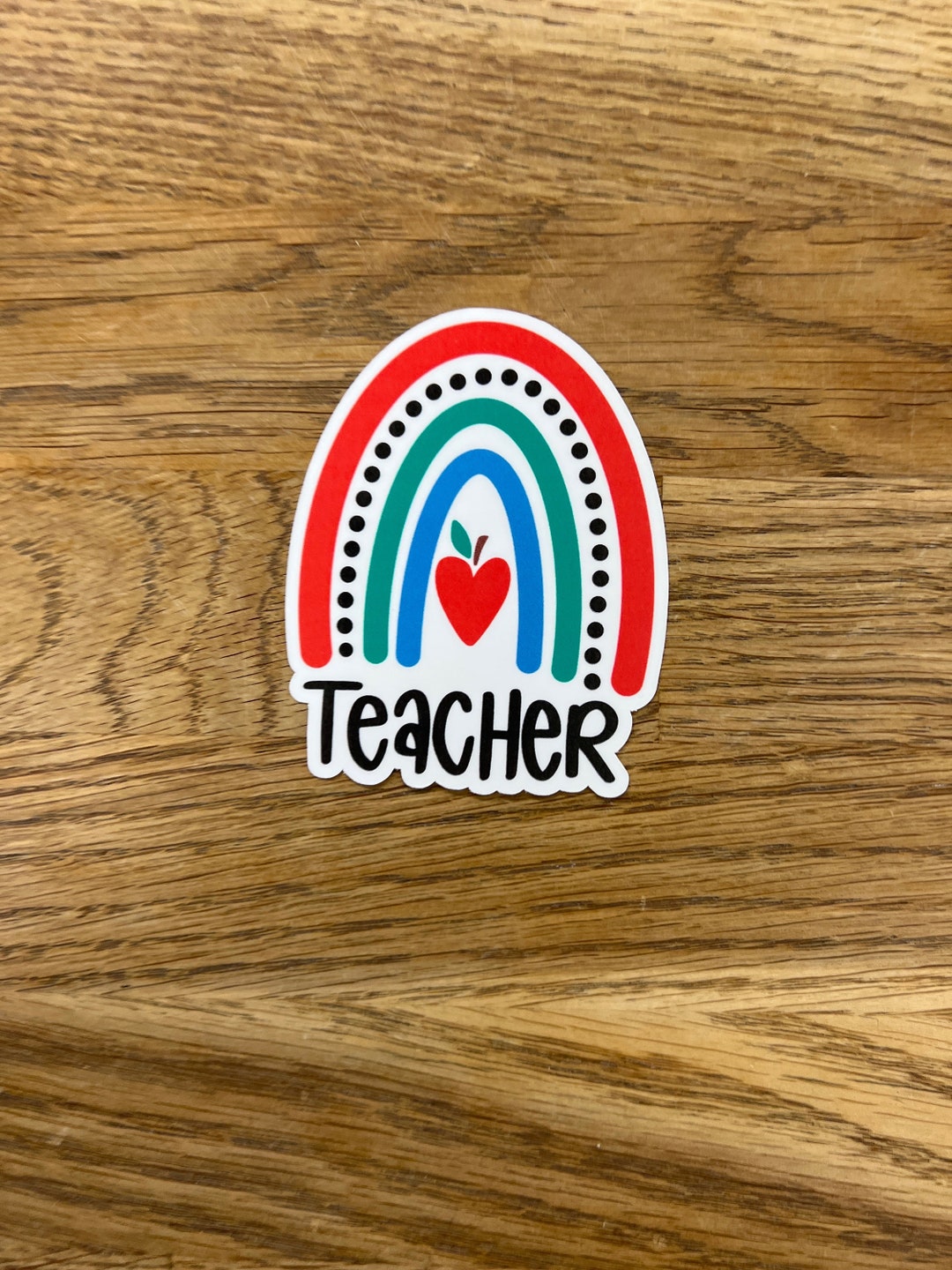 Best Teacher 2.5" Sticker, Vinyl Laminated Decal, Teacher Sticker ...