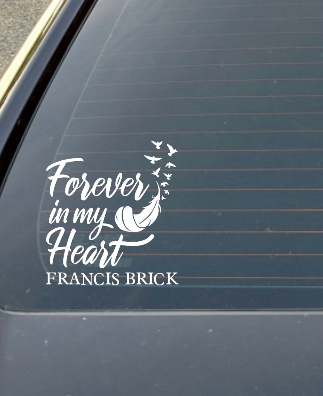 In Loving Memory Decal, Memorial Sticker, in Memory Car Decal, RIP ...