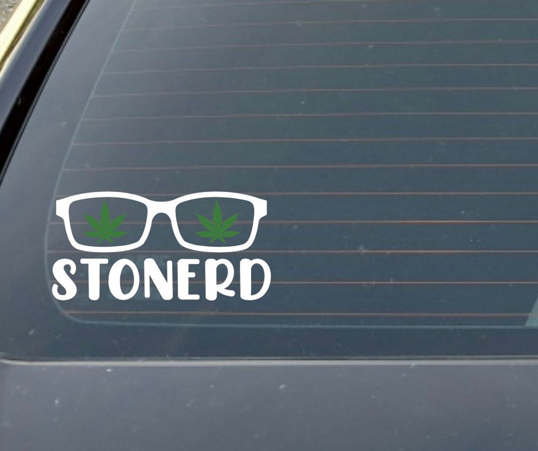 6 Stonerd Blunt Marijuana Decals, Legalize Marijuana , Mary Jane Decal ...