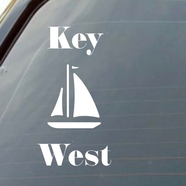 Key West Boat Decal - Etsy