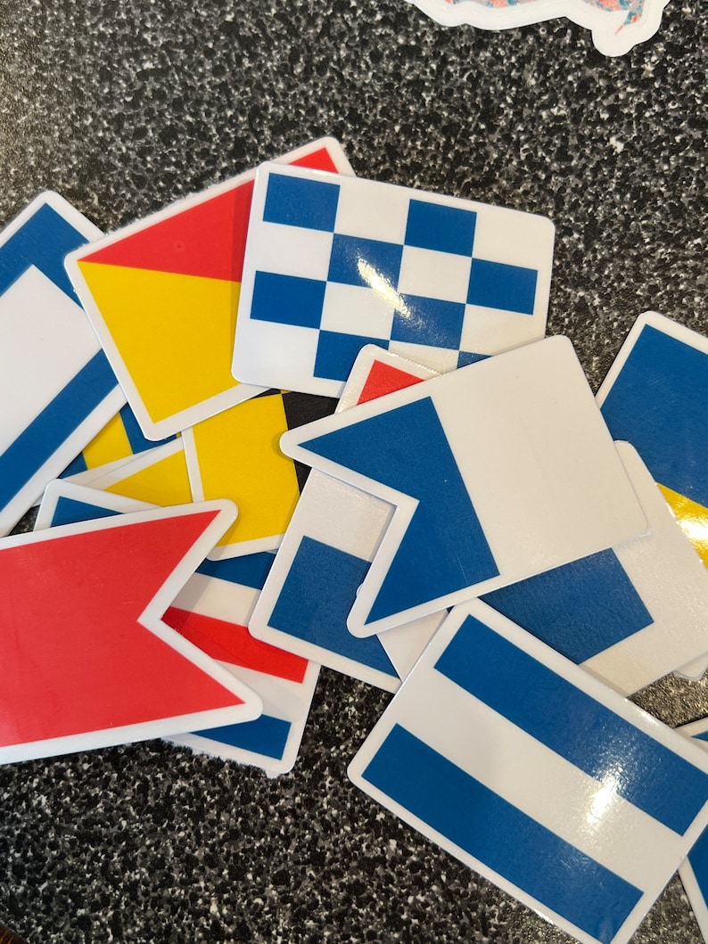Nautical Flag Sticker: Water Resistant Vinyl Decal - Etsy