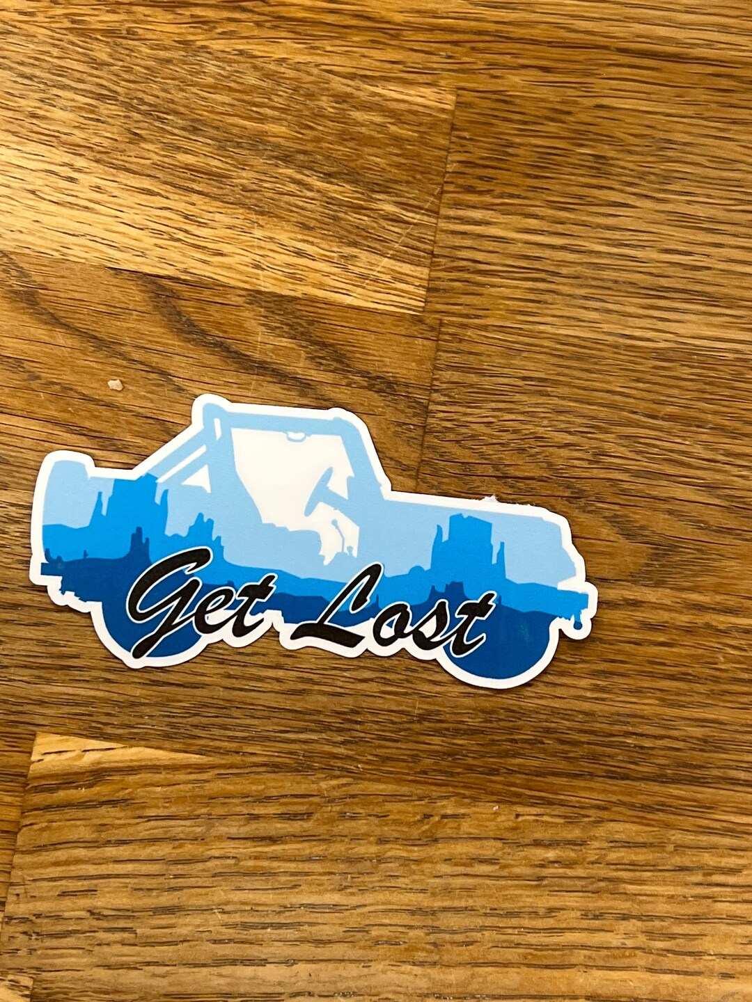 GET LOST off Road Decal Sticker, Water Resistant Sunset Laptop Vinyl ...