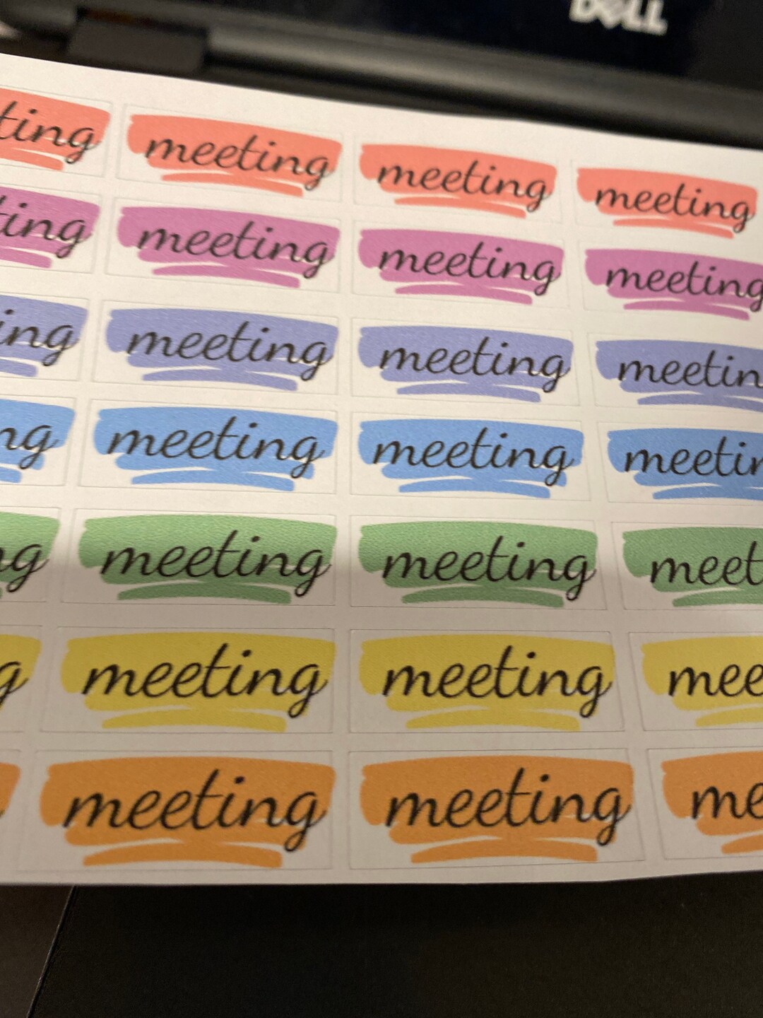 Meeting Planner Stickers: 42 Matte & Glossy Paper Stickers - Etsy