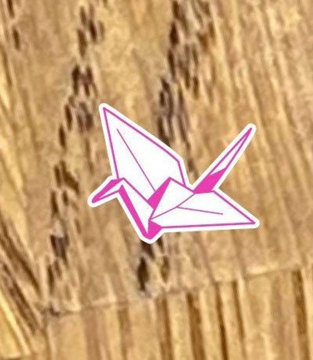 Paper Crane Origami Decal Sticker, 2.5 for Water Bottle or Laptop ...