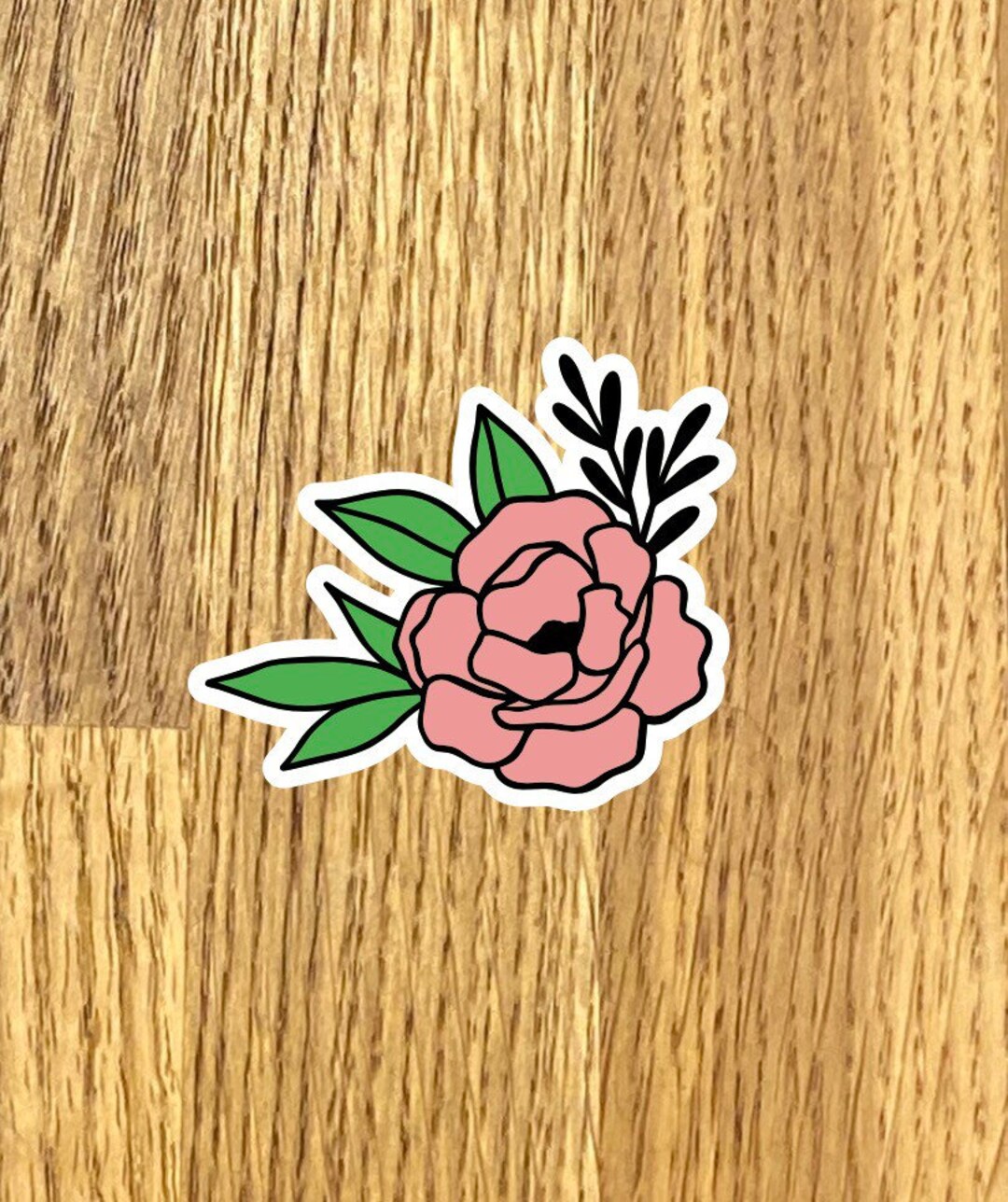 Rose Sticker Decal, 3, Mom Sticker, Notebook Sticker, Ocean Love, Rose ...