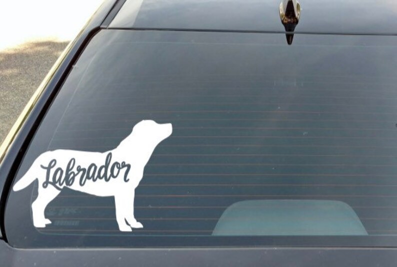 Labrador Outline Decal 5 Car Window Decal Personalized | Etsy