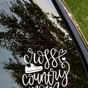 Cross Country Vinyl Decal Sticker for Car Window, Laptop, Customization ...