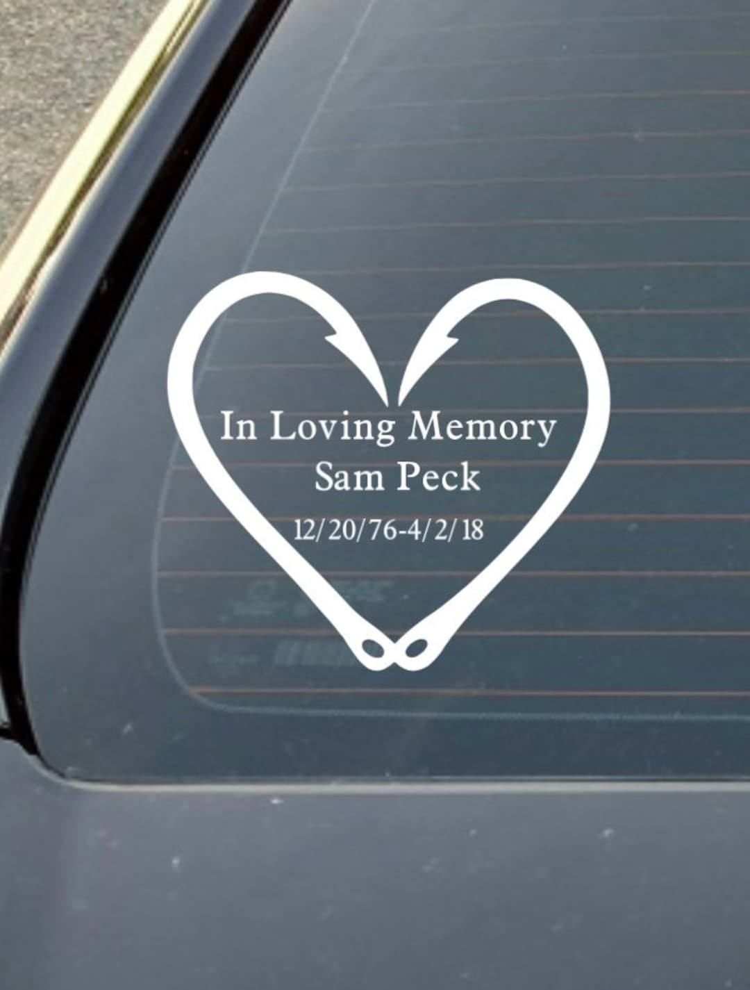 In Loving Memory Car Decal: Custom Memorial Sticker - Etsy