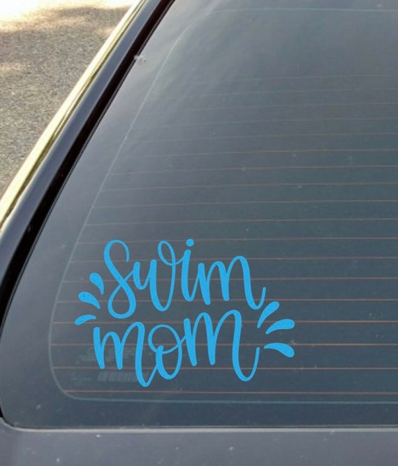 Swim Mom decal swim team swim decal swimming sticker for | Etsy