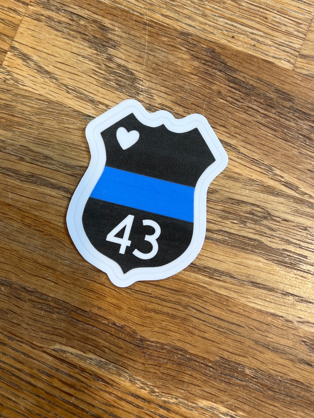 Police Badge Memorial Sticker, 2.5”, Police Decal Sticker for Laptop ...