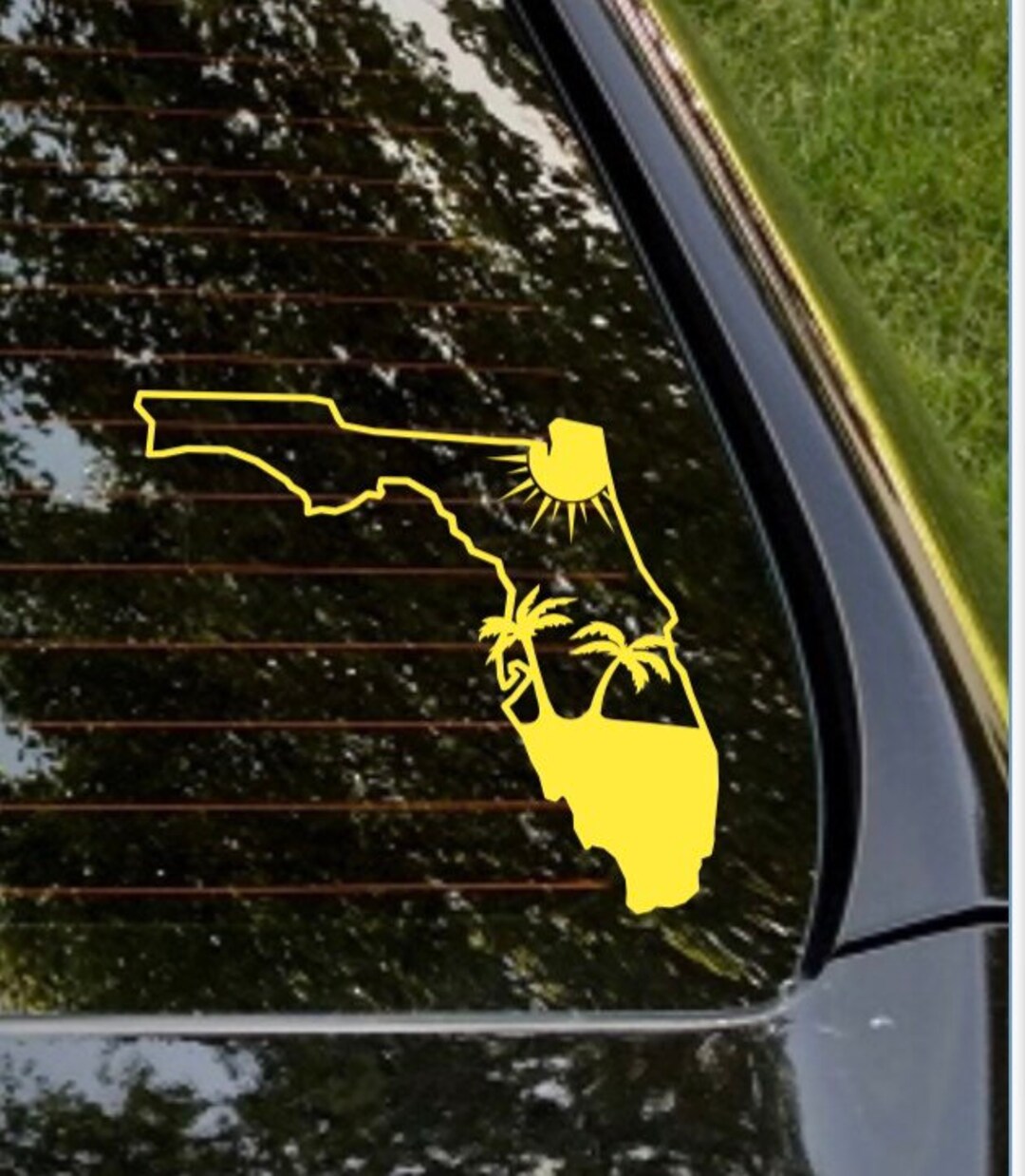 Florida State Decal for Car, Tumbler, or Laptop, Palm Tree Decal ...