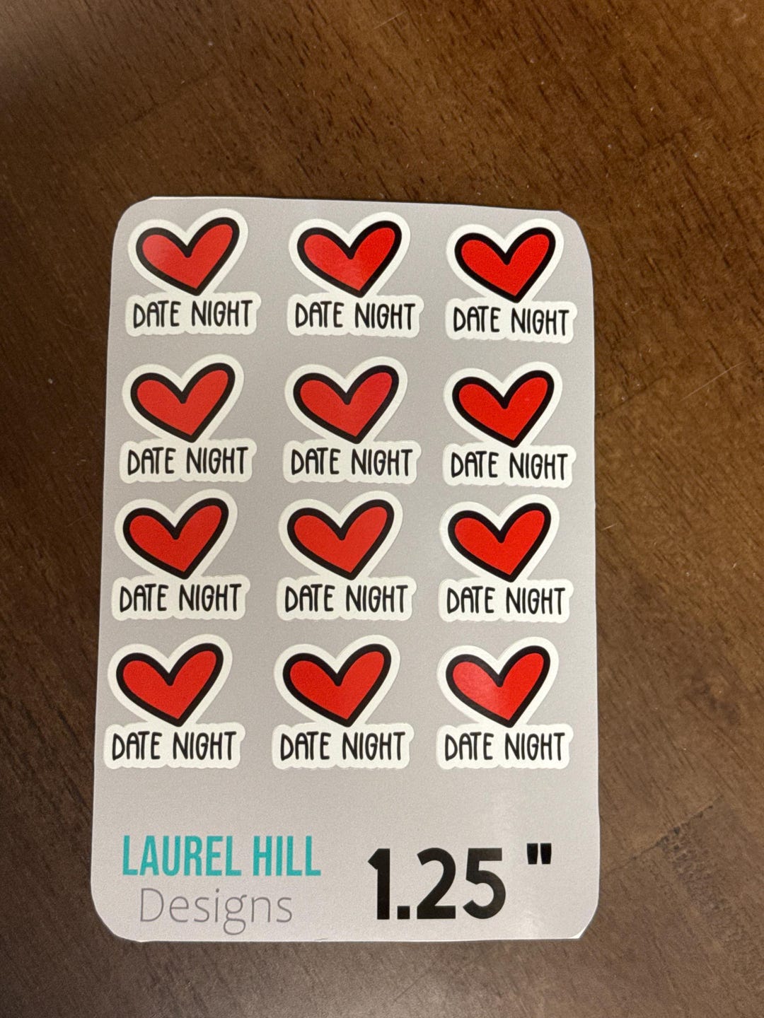 1.25” Date Night Stickers: Planner, Schedule - Etsy