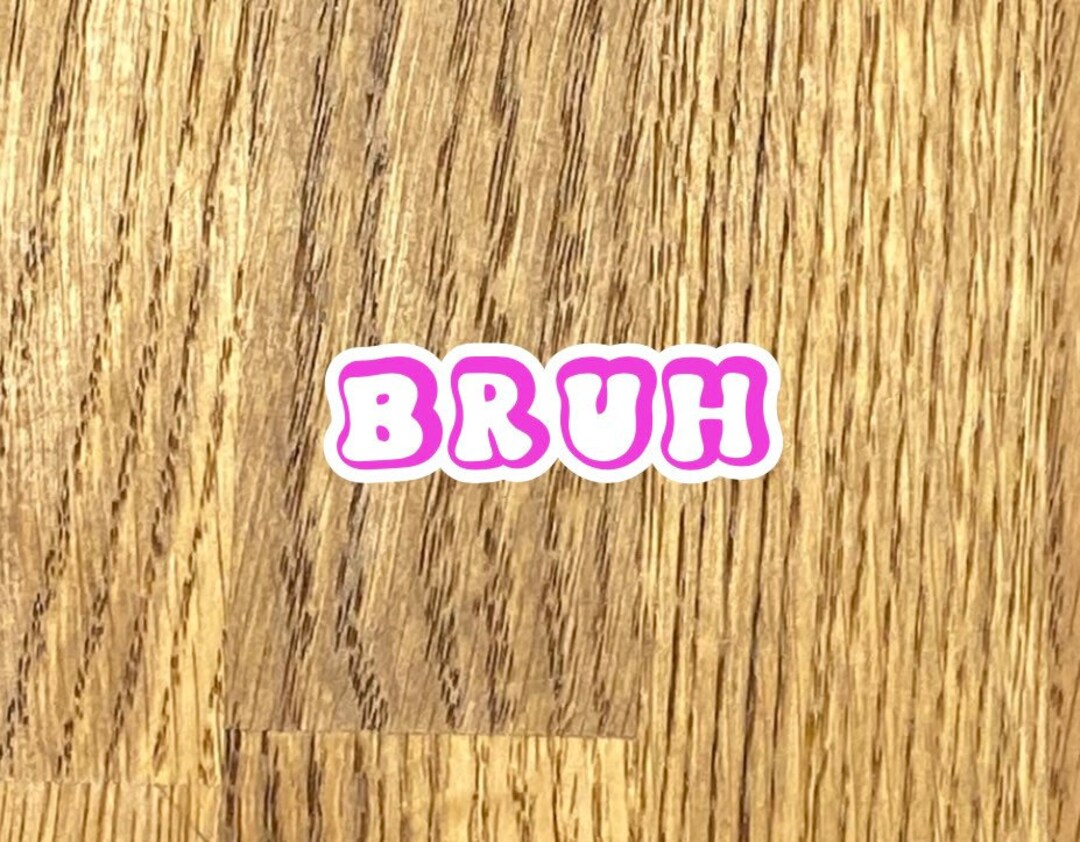 Bruh Sticker 2.5 Sticker Decal, Sticker for Laptop or Water Bottle ...