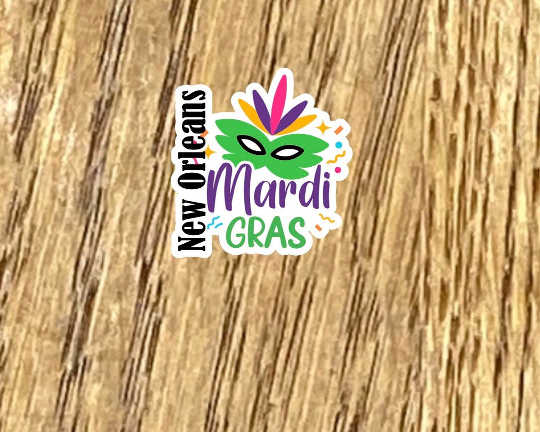 New Orleans 2.5 Sticker Decal, Water Resistant Laptop Vinyl Laminated ...