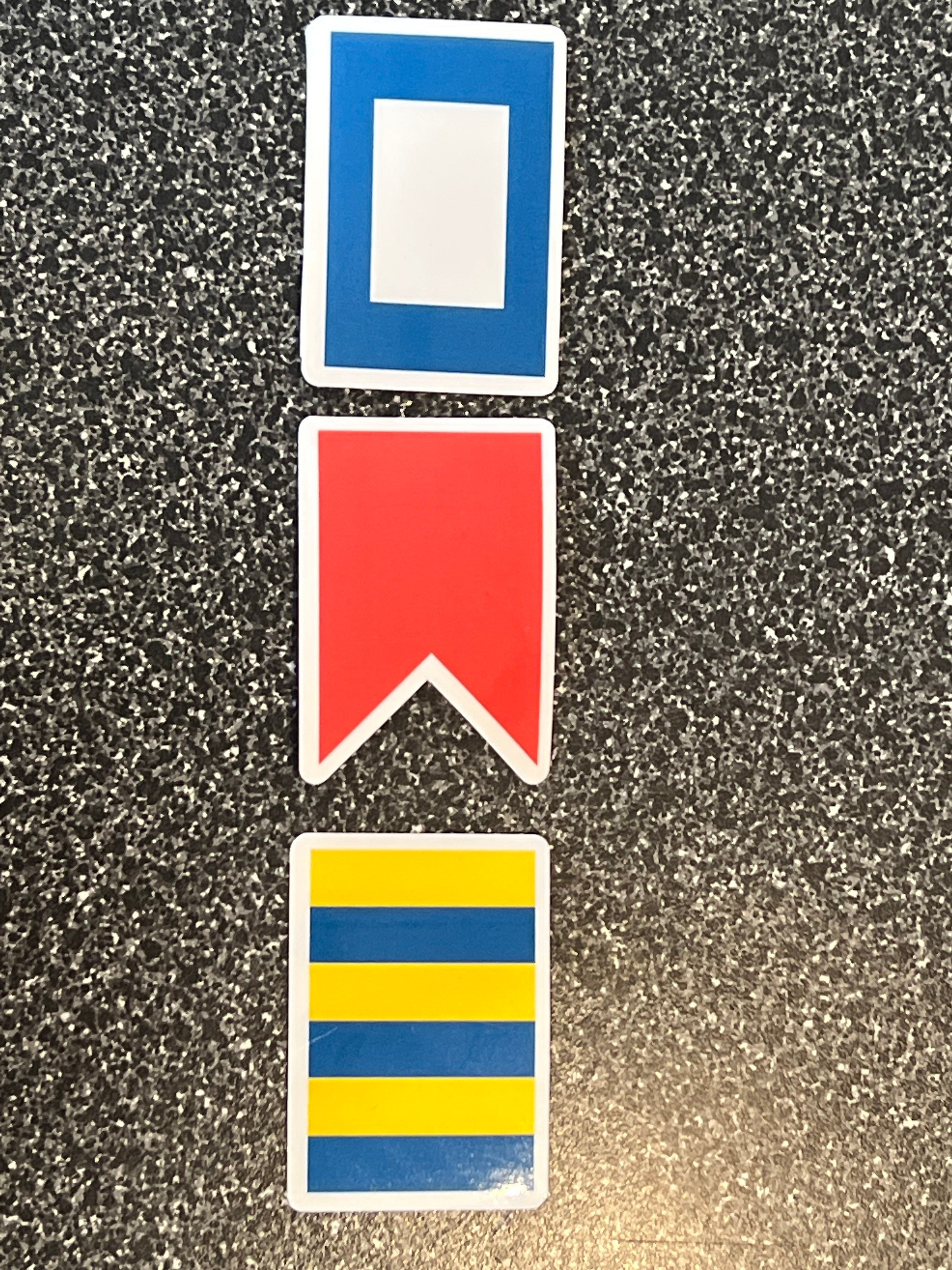 Nautical Flag Sticker: Water Resistant Vinyl Decal - Etsy