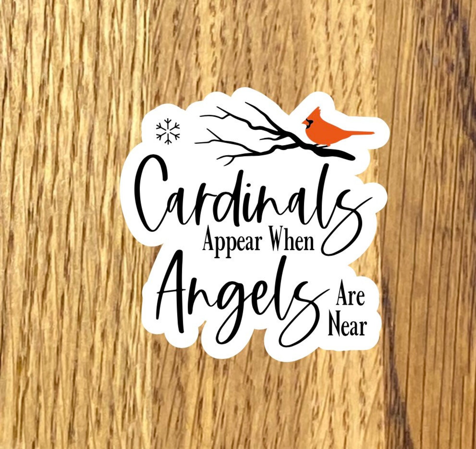 Cardinal in Loving of Memory of Memorial Sticker 2.5wide - Etsy