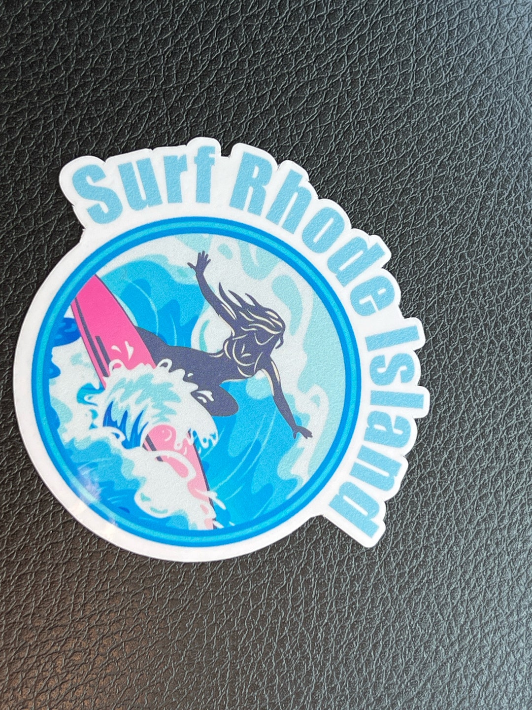 Surf Rhode Island Sticker: Laminated Vinyl Decal - Etsy