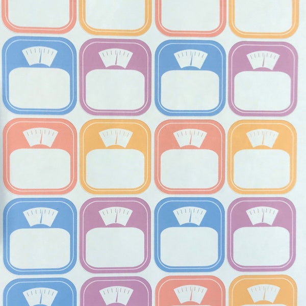 Weight Scale Stickers - Etsy