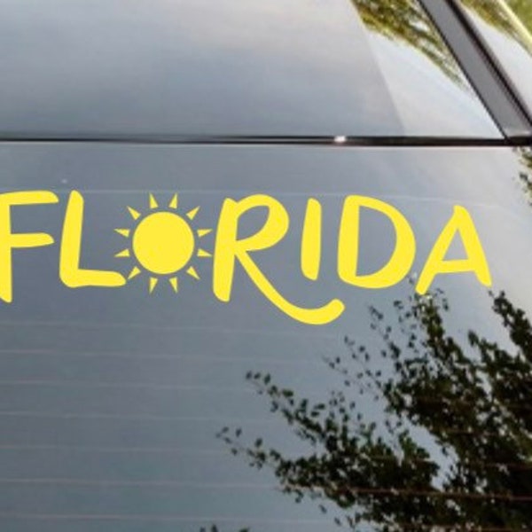 Florida State Decal - Etsy