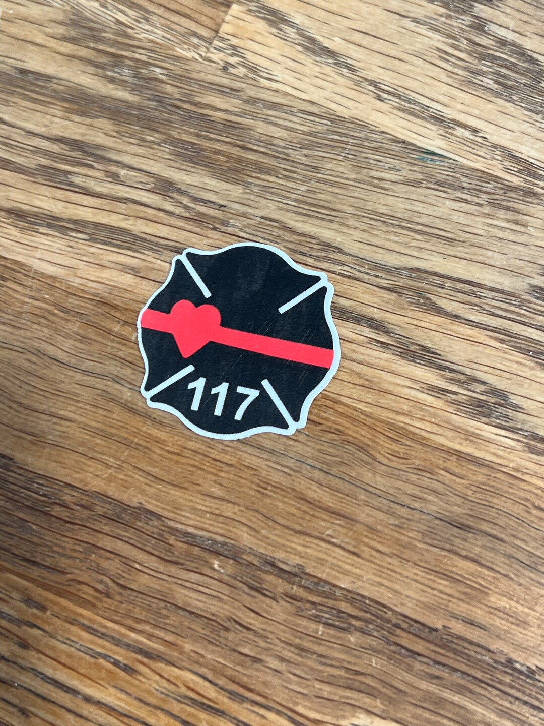 Fireman Badge Memorial Sticker, 2.5”, Police Decal Sticker for Laptop ...