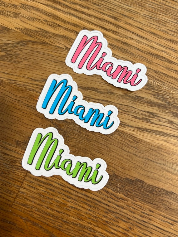 MIAMI FLORIDA Sticker 2.5 Sticker Decal Sticker for - Etsy