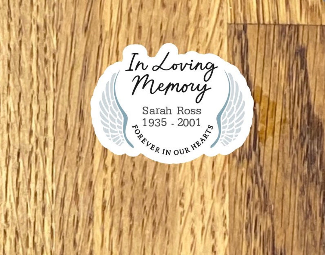Custom Memorial Team Vinyl Sticker , Laptop Vinyl Laminated, 2.5 ...