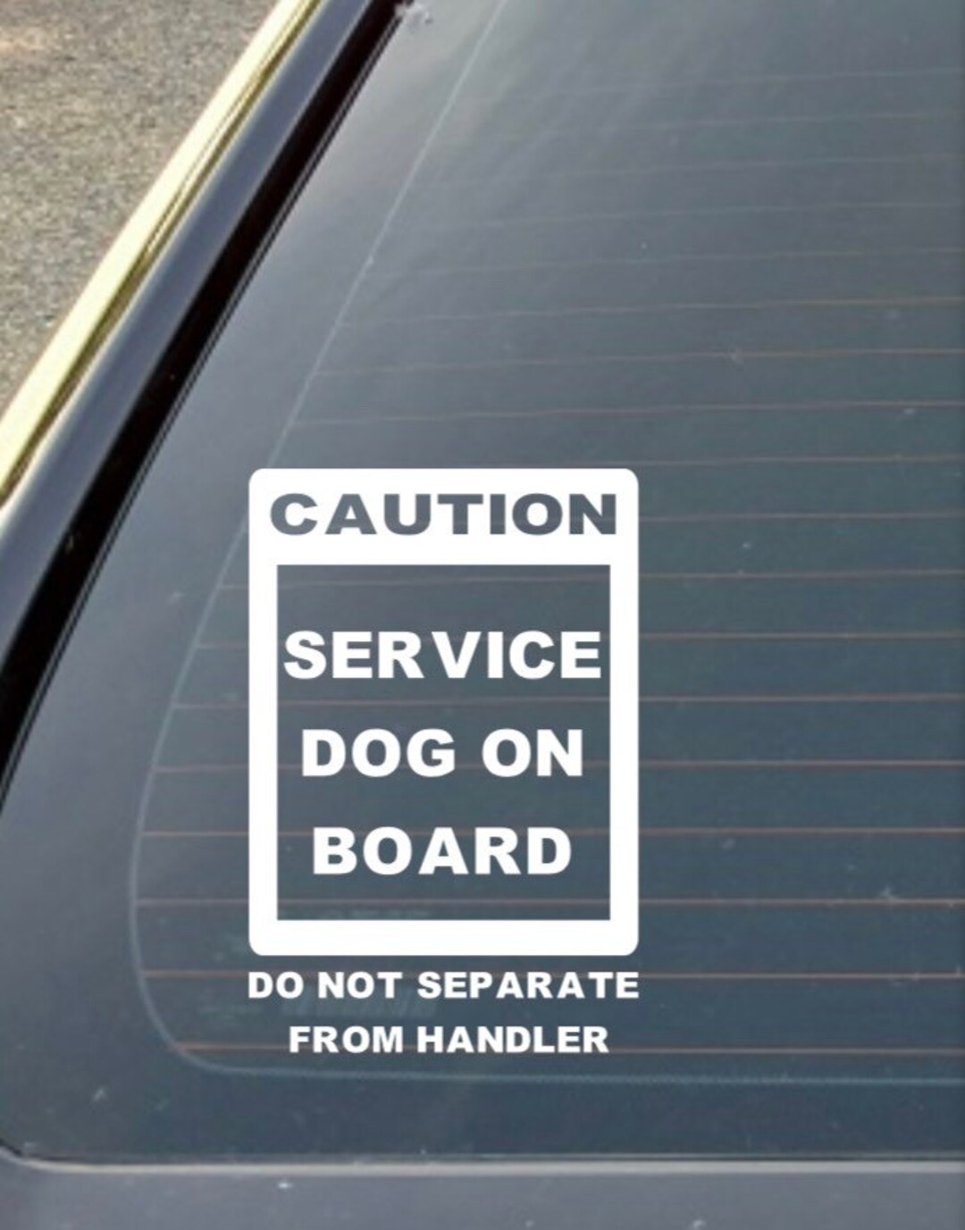Service Dog on Board Car Decal: Disability Alert - Etsy