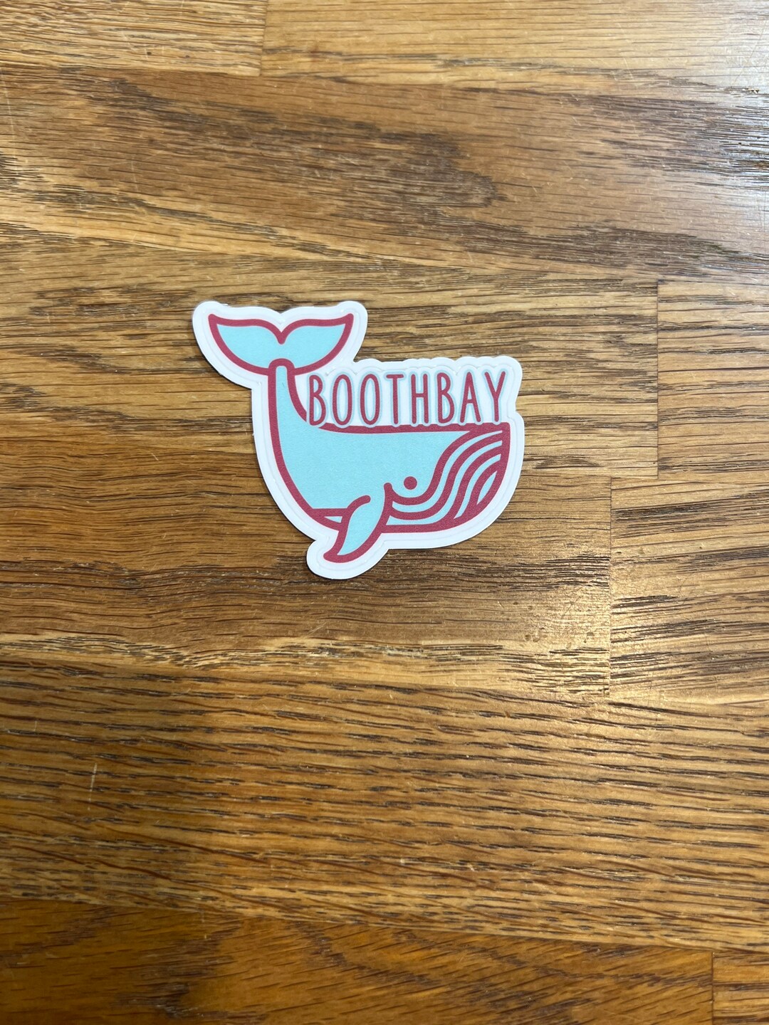 Boothbay Whale Sticker: Maine Vinyl Decal (2.5") - Etsy