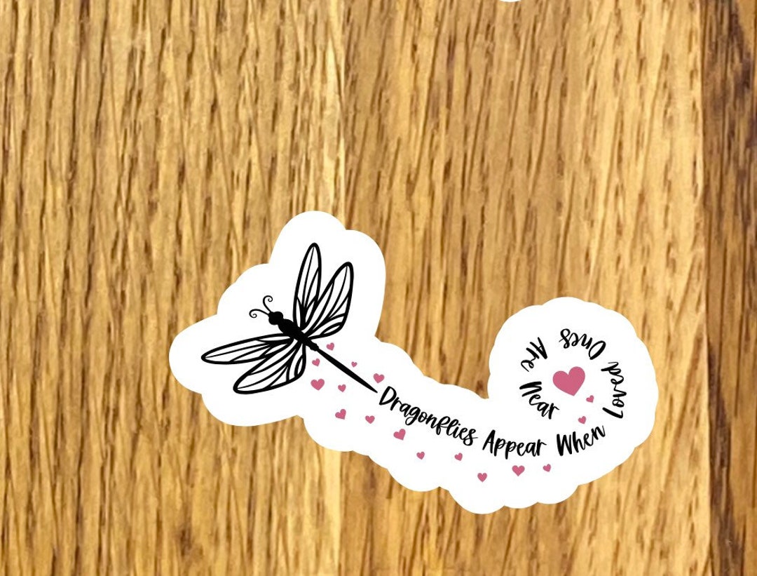 Dragonfly Memorial Sticker: in Loving Memory Decal (2.5" Wide) - Etsy