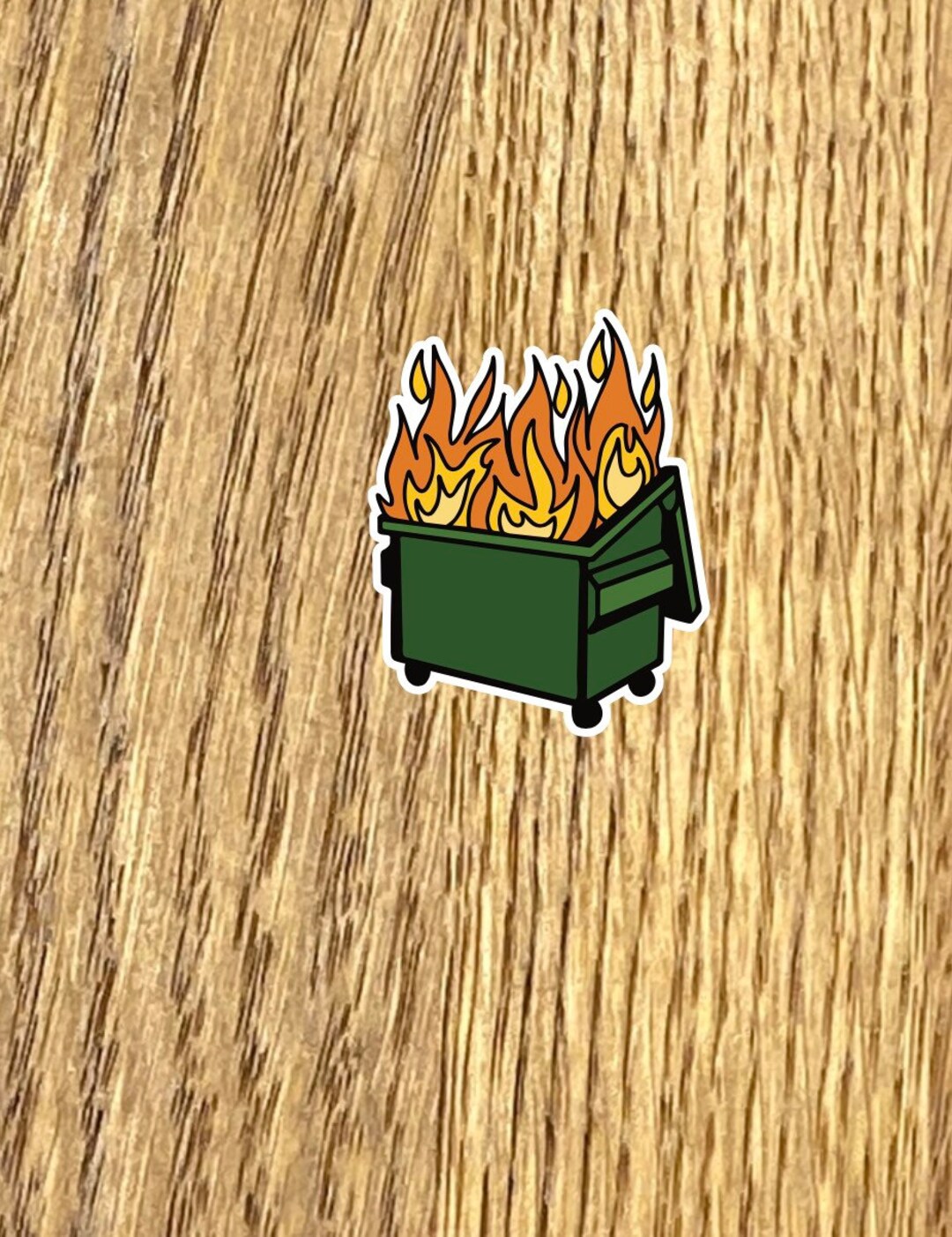 Dumpster Fire Vinyl Sticker: Anxiety Mental Health Decal - Etsy
