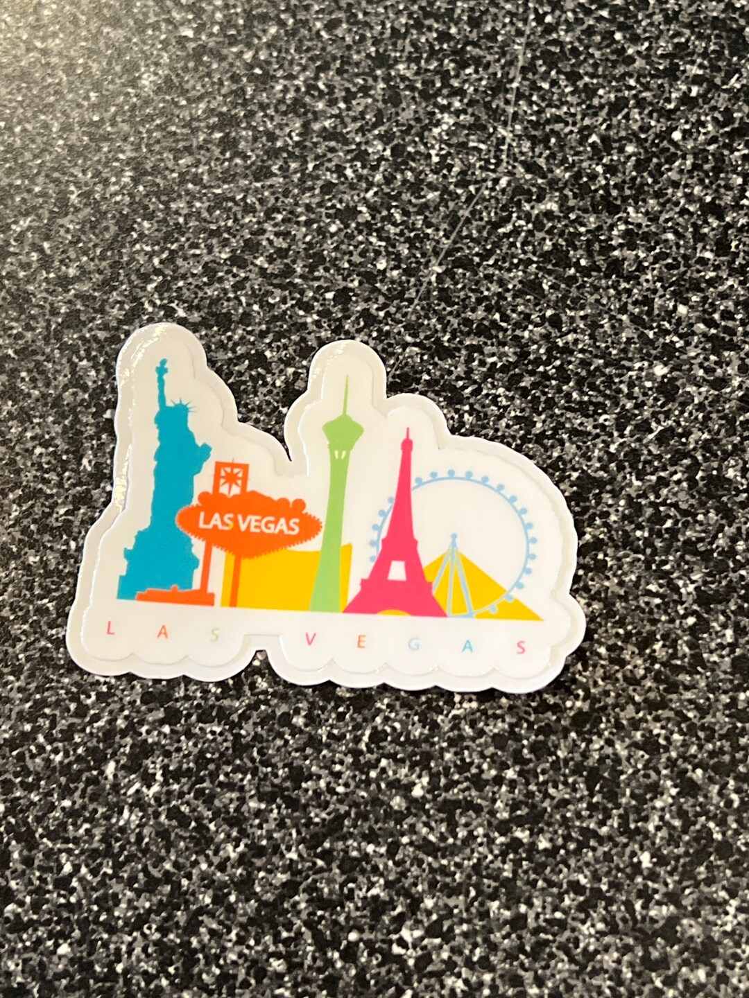 Las Vegas Skyline Sticker: Water Resistant Vinyl Laptop Decal (2.5") - Etsy
