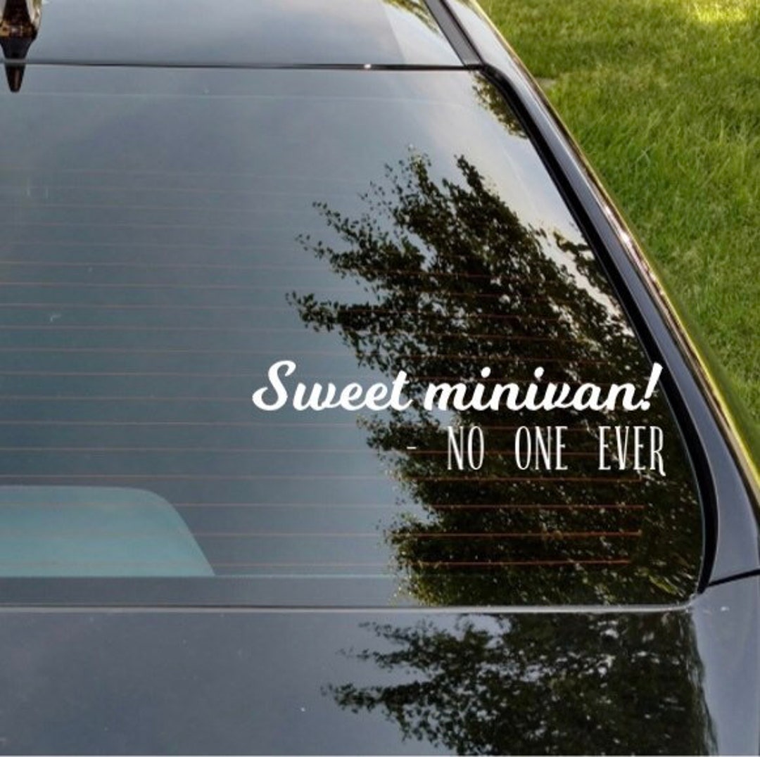 Mom Life Mini Van Decal, Team Mom, Minivan Decal, Mom Decal Sticker for ...