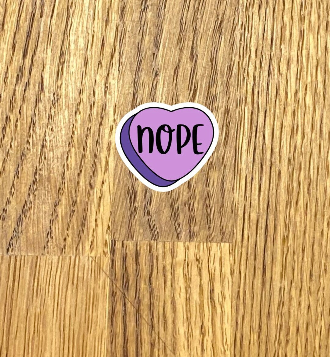 Nope Sticker 2.5" Sticker Decal, Sticker for Laptop or Water Bottle ...