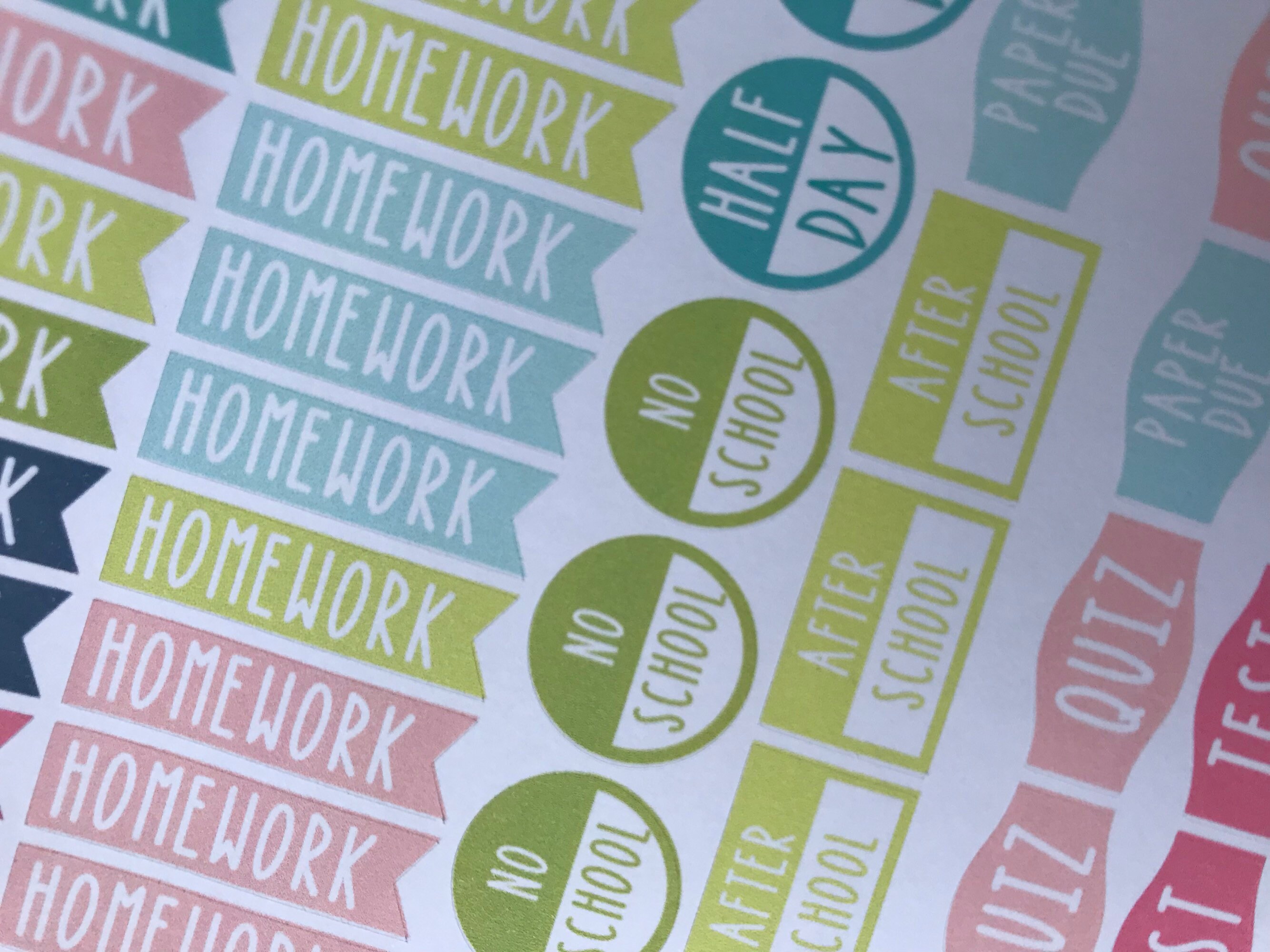 Planner stickers back to school planner school calendar | Etsy