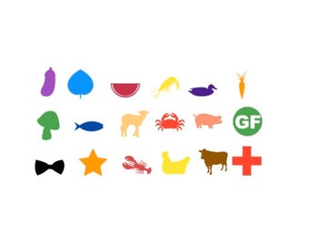 Beef Chicken Fish Stickers - Etsy