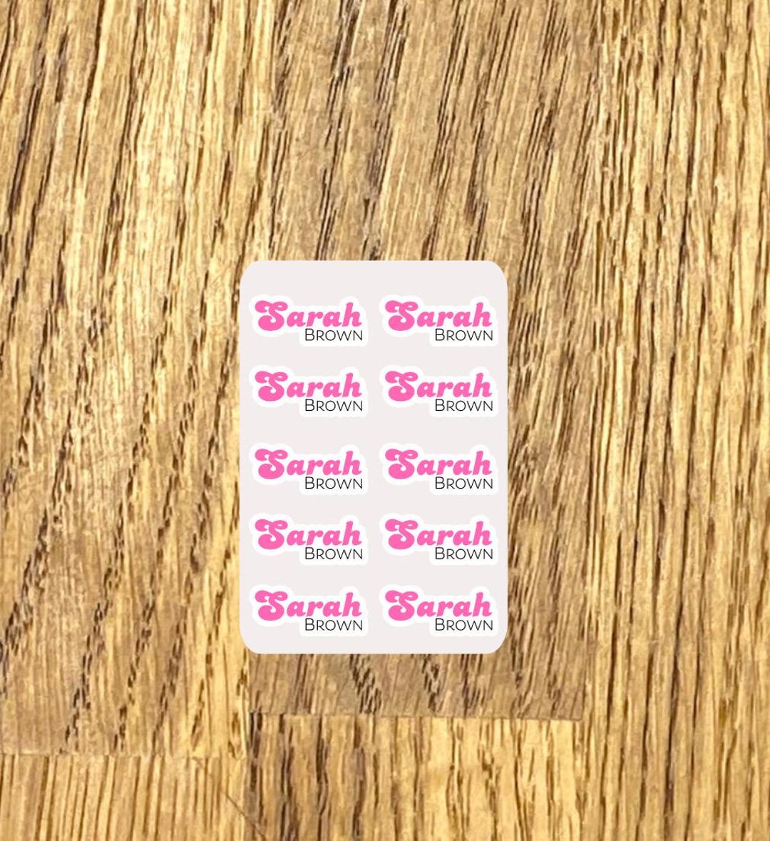 Personalized Laminated Name Stickers: School Labels for Kids - Etsy