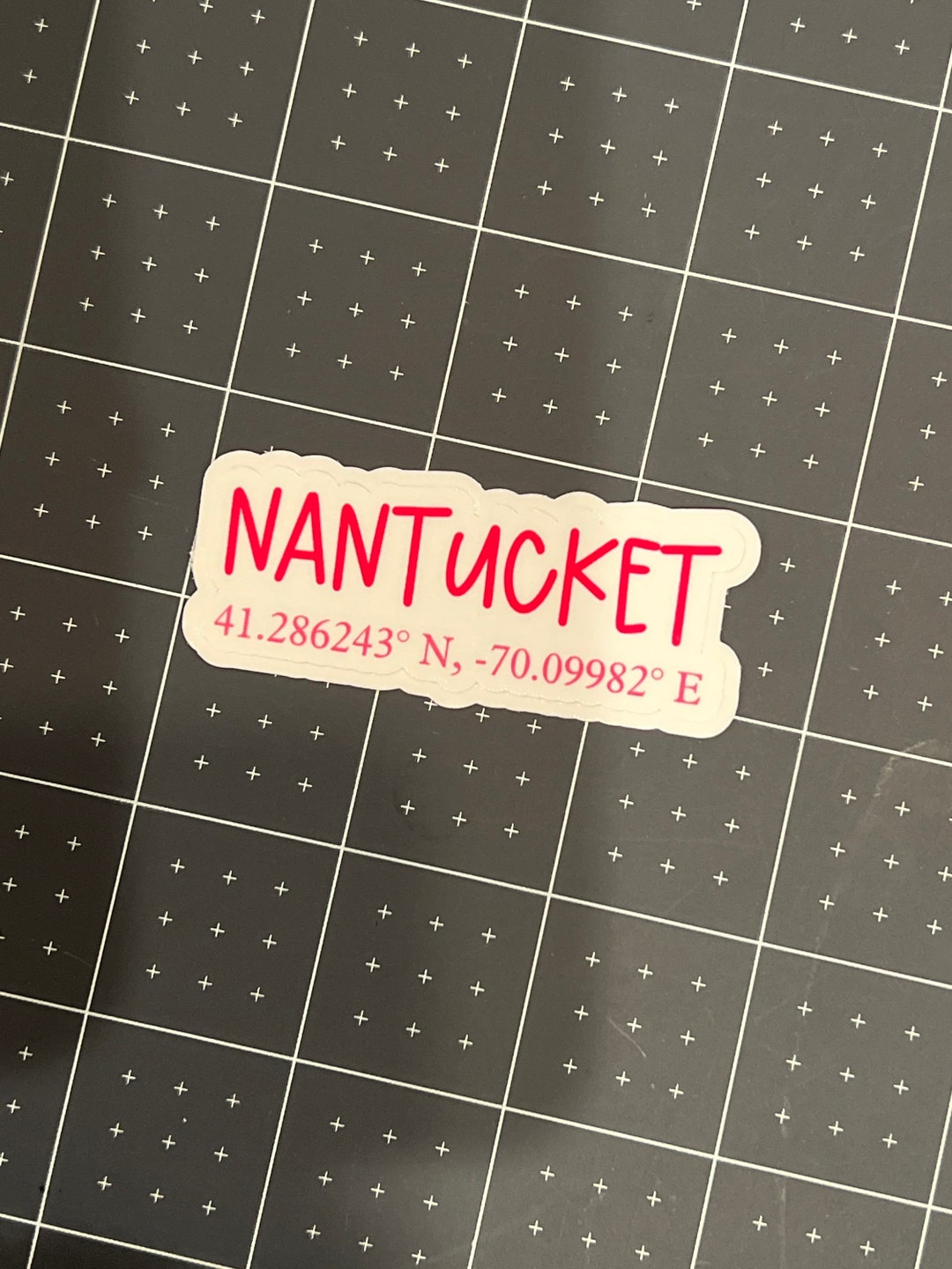 Nantucket Island 2.5 Car Sticker , Water Resistant Laptop Vinyl ...