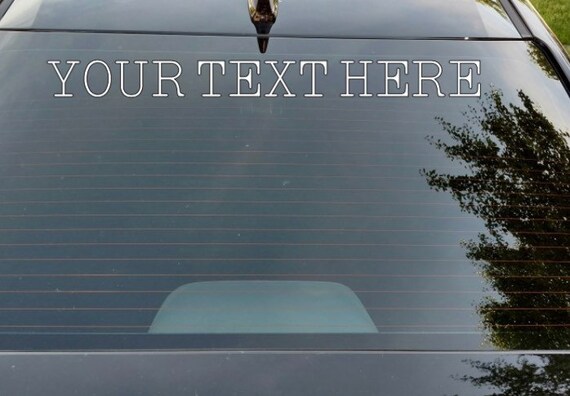 Custom Decal your text car club business sport team | Etsy